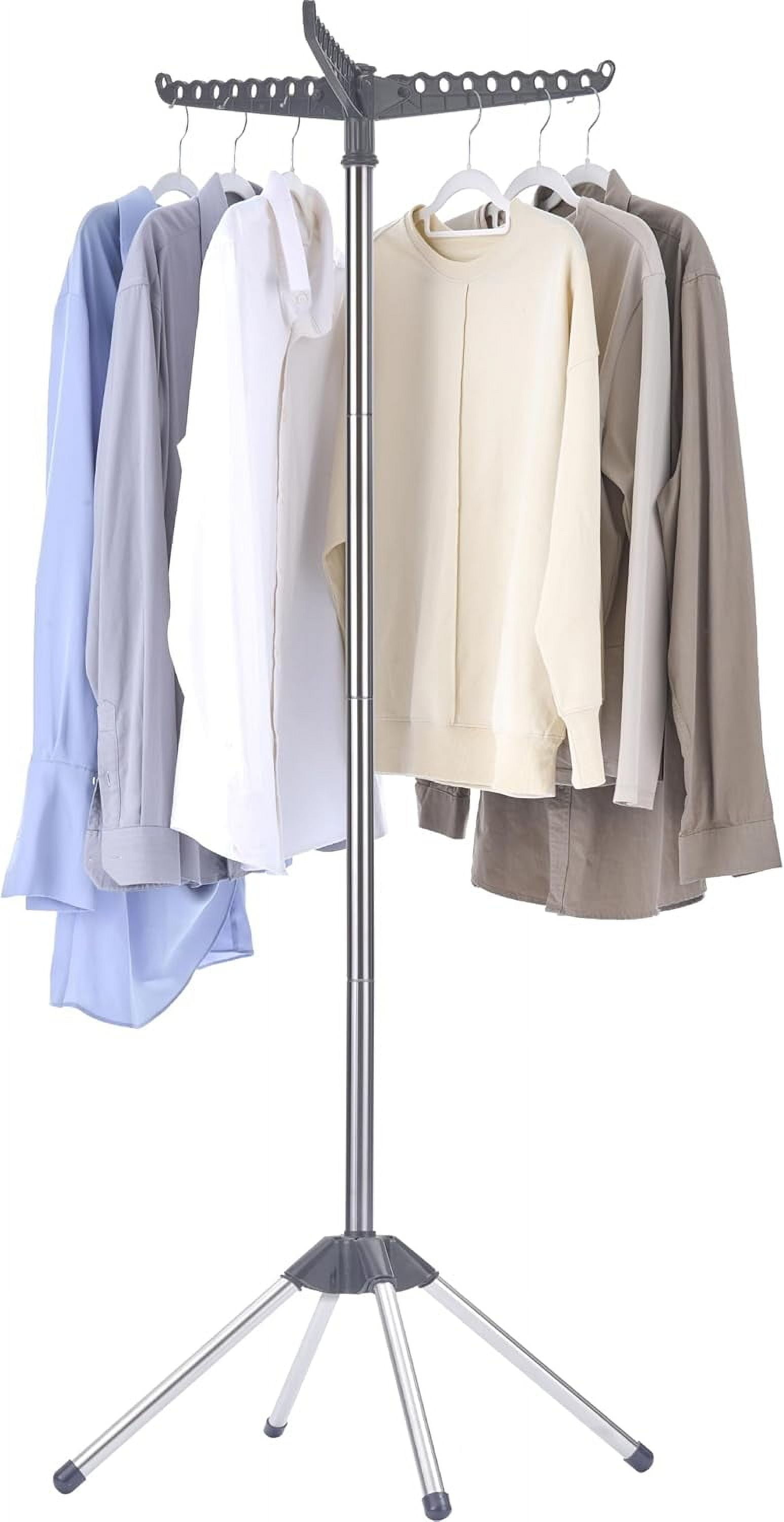 Clothes Drying Rack Foldable, 59 inch Tripod Laundry Drying Rack Indoor ...
