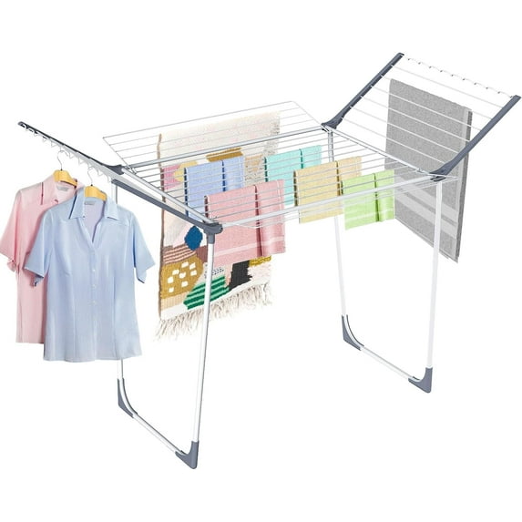Clothes Drying Rack, Foldable Laundry Rack for Indoor Outdoor, 10pcs ...