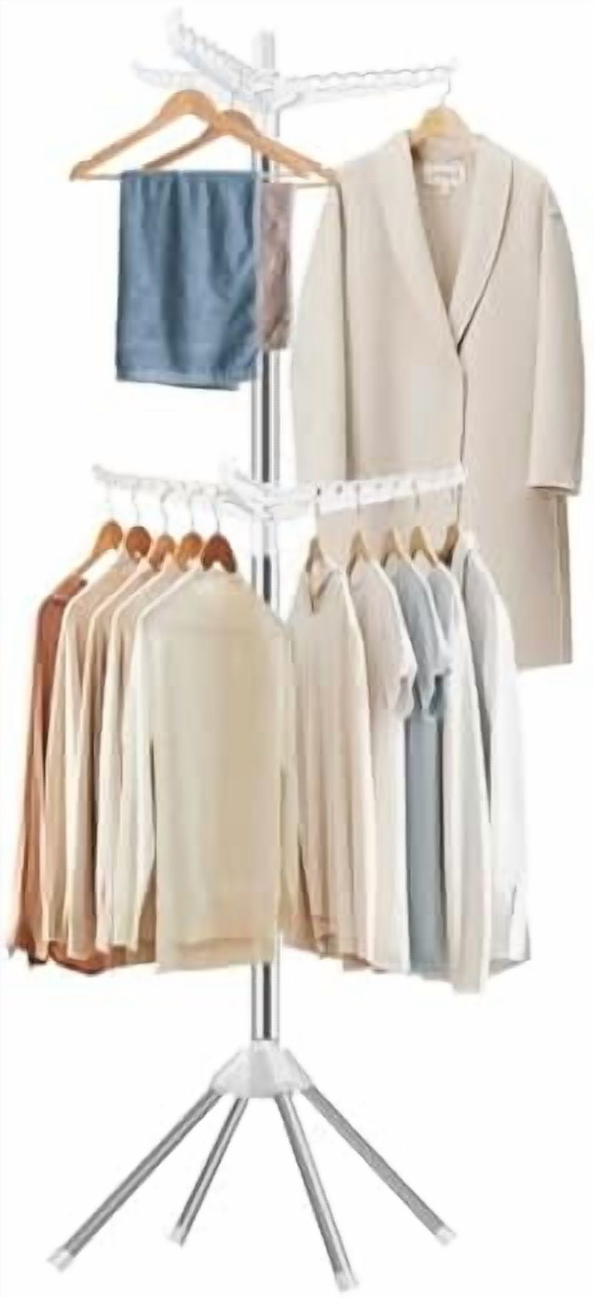 Clothes Drying Rack,Folding Clothes Drying Tree, 2 Layer with 6 ...