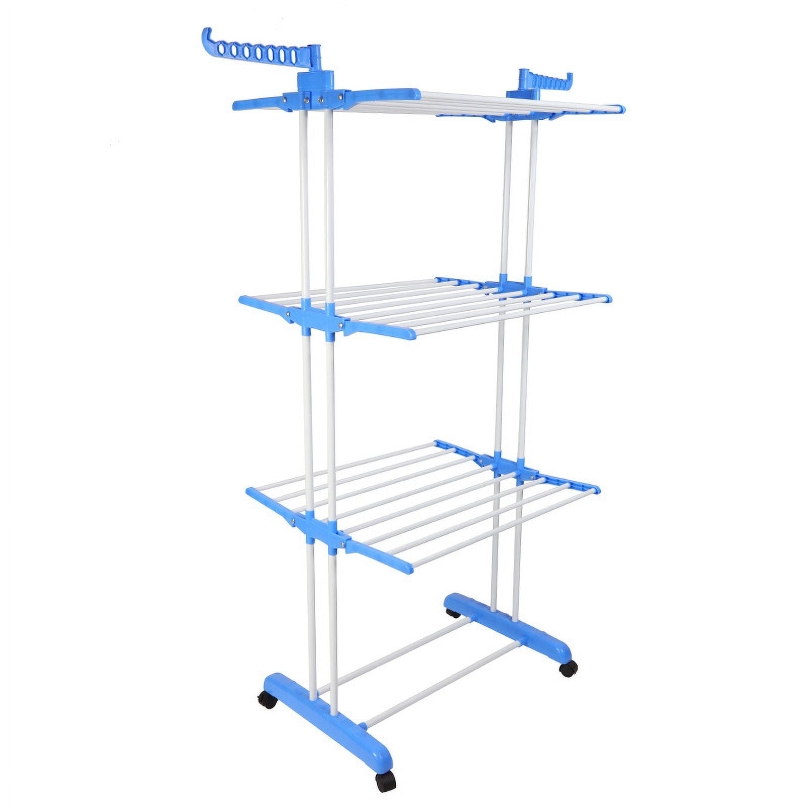 Clothes Drying Rack Folding Drying Rack Clothing 4 Tier Clothes Horses ...