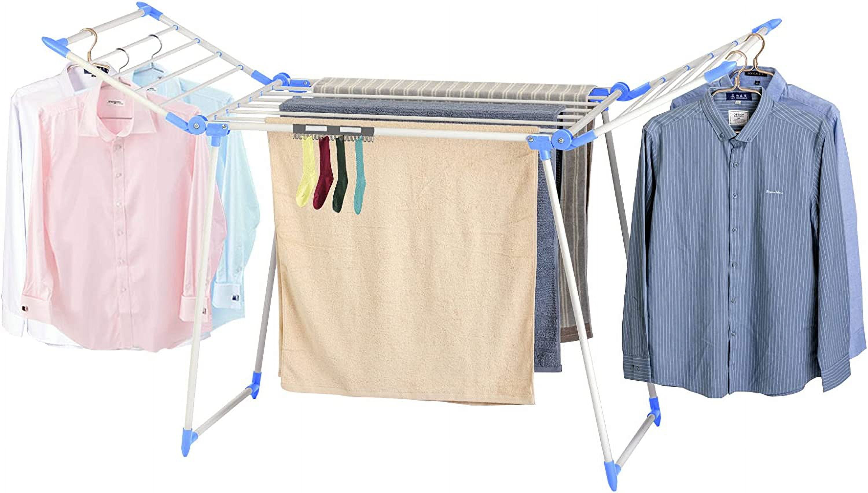Clothes Drying Rack, Gullwing Laundry Rack, Collapsible, Space-Saving ...