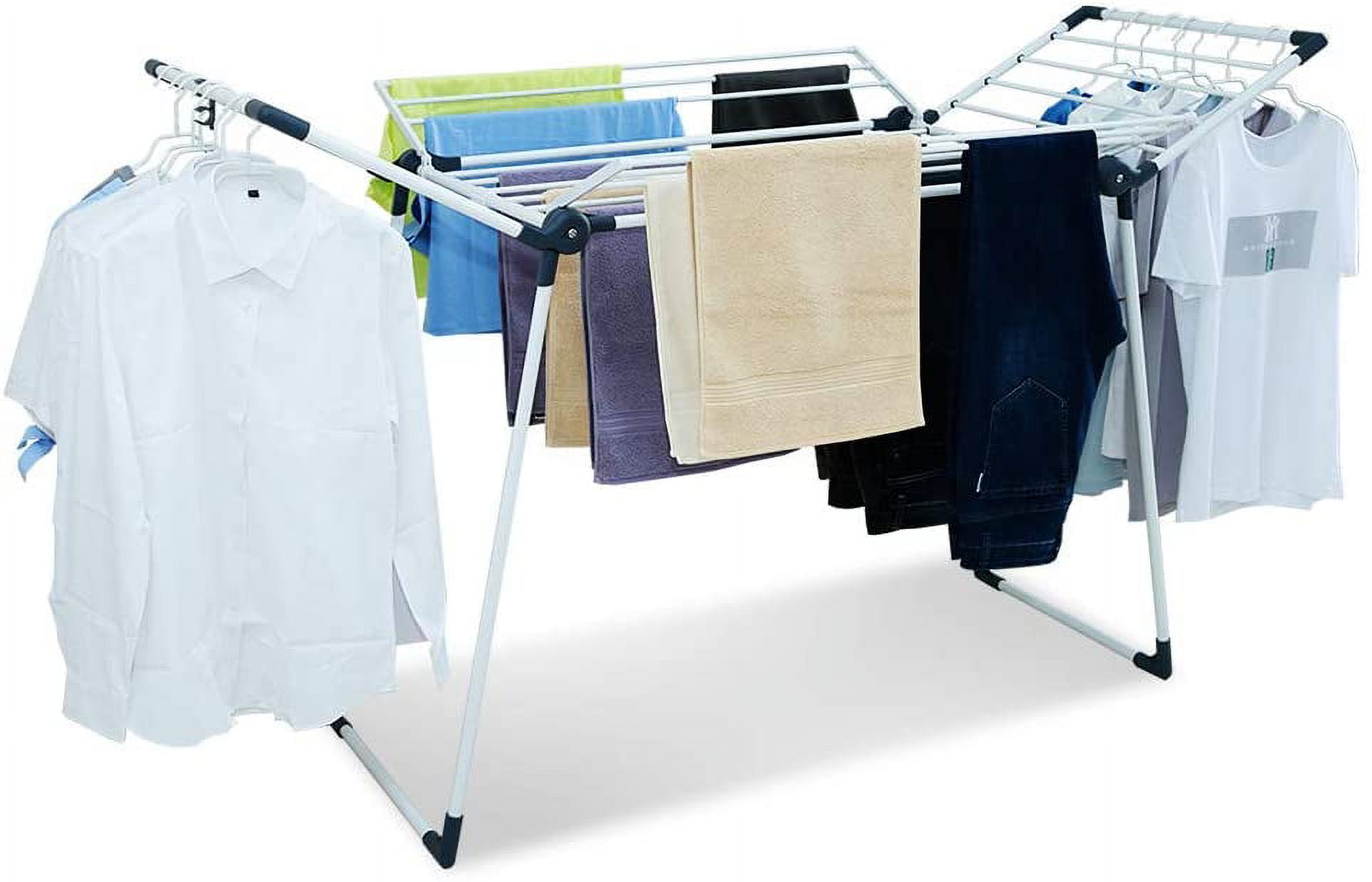 Clothes Drying Rack, Gullwing Laundry Rack, Collapsible, Space-Saving ...