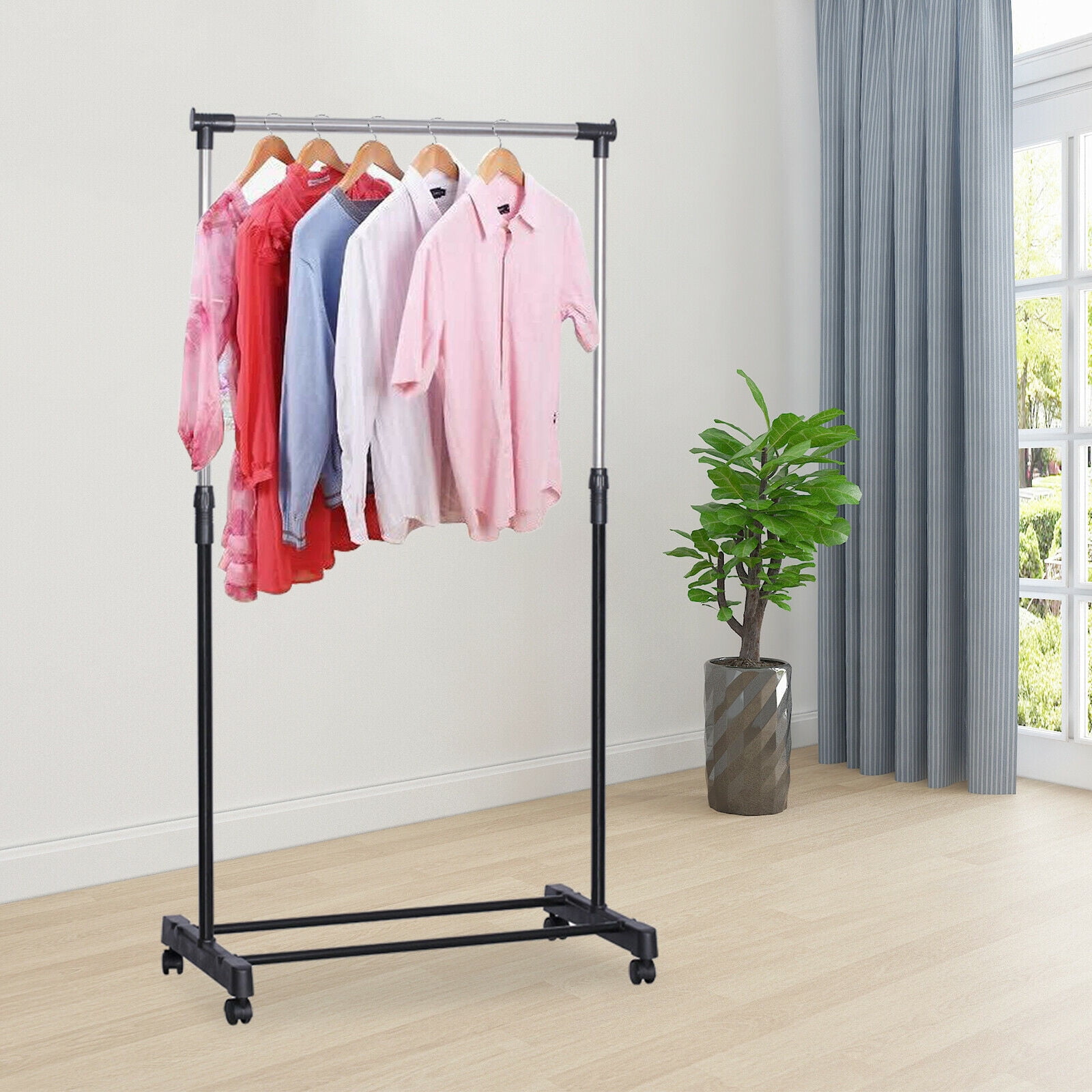 Clothes Drying Rack, Hanger Storage Drying Rack Height Adjustable ...