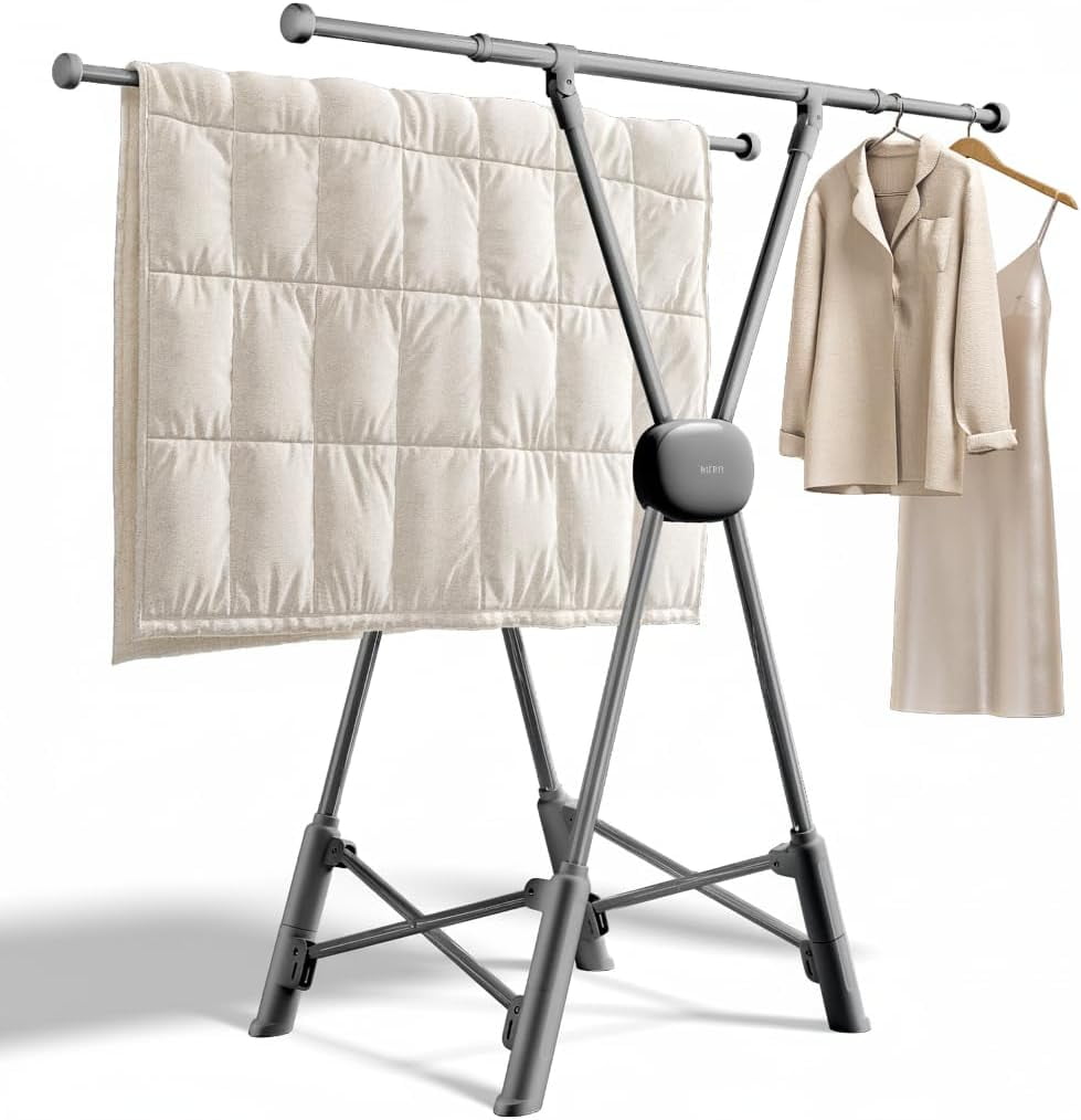 Clothes Drying Rack Heavy Duty Clothing Racks Extending Laundry Rack ...