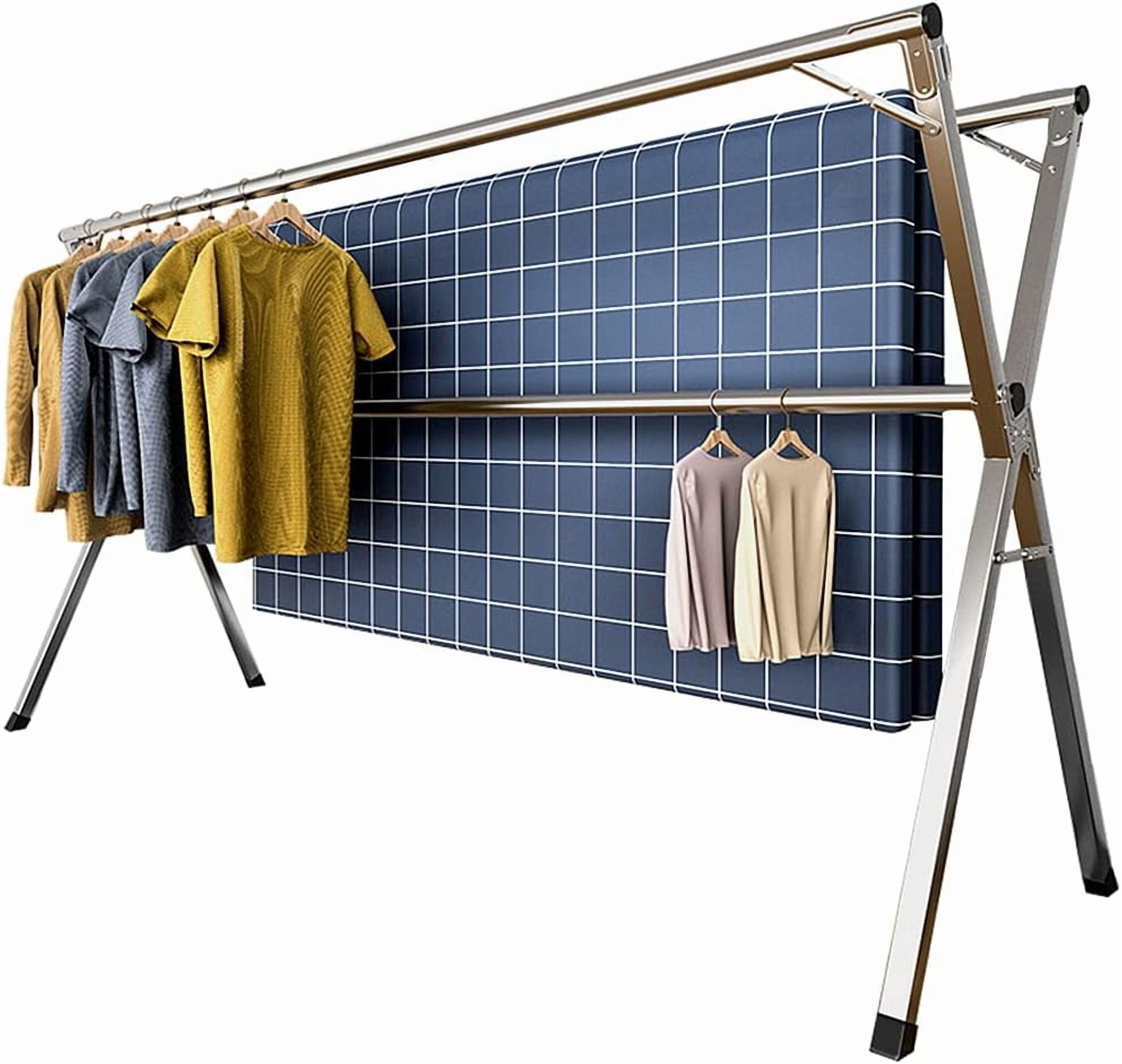 Clothes Drying Rack, Heavy Duty Stainless Steel Laundry Drying Rack ...