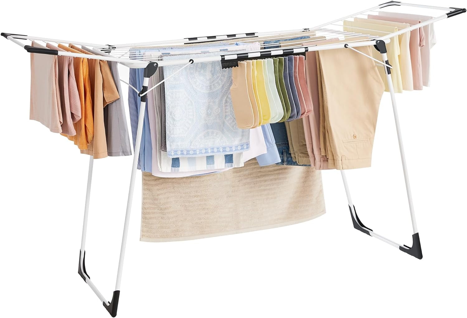 Clothes Drying Rack , Laundry Drying Rack, Space-Saving, 22.2 x 68.1 x ...