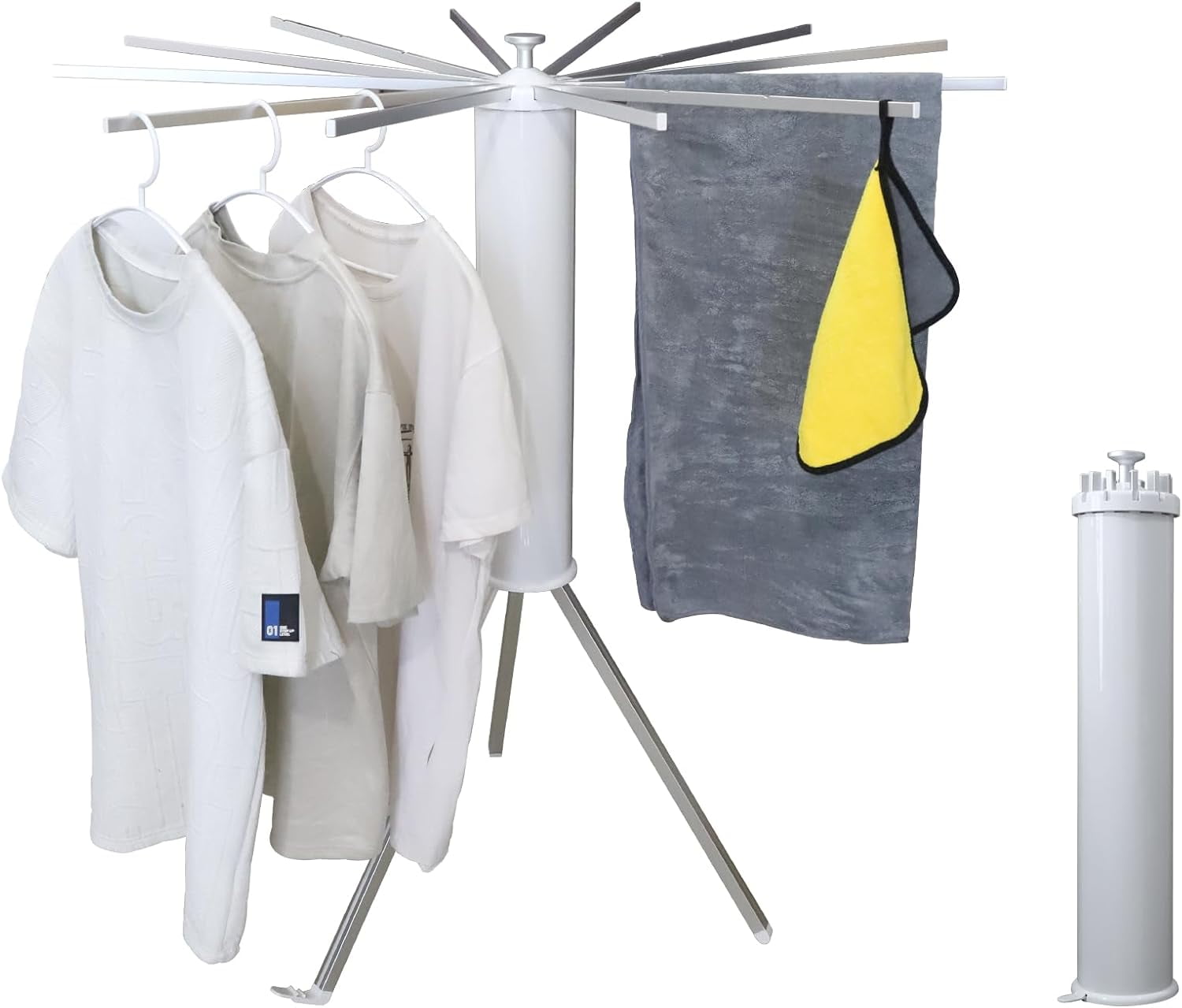 Clothes Drying Rack Tripod,Laundry Hanger Dryer Rack,Portable Foldable ...