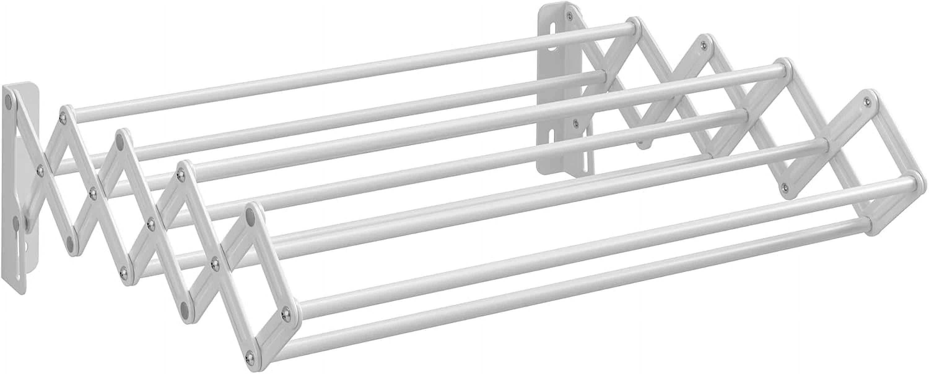Clothes Drying Rack, Wall-Mounted Drying Rack Clothing, Small Accordion ...