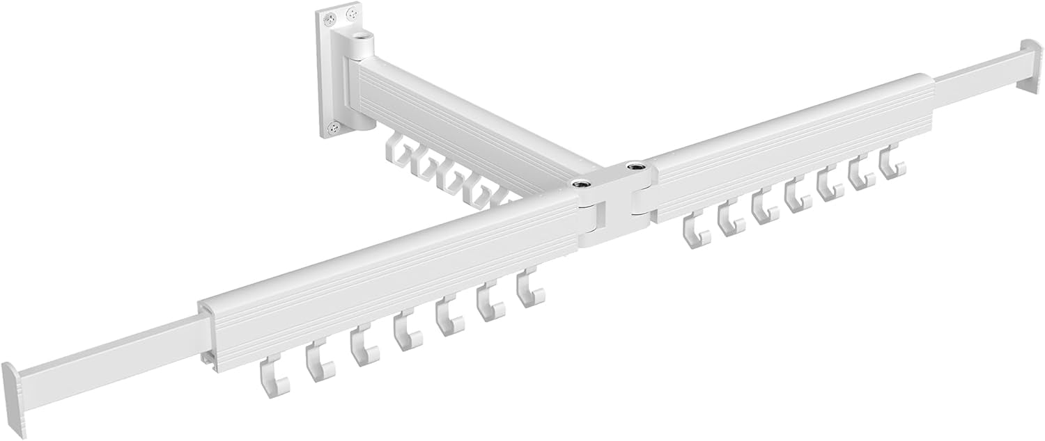 Clothes Drying Rack, Wall-Mounted Laundry Drying Rack, Extendable ...