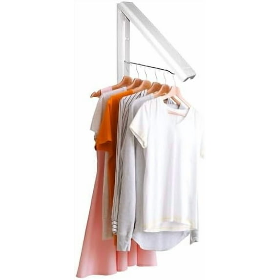 Clothes Drying Rack - Wall Mounted Laundry Drying Rack for Small Spaces ...