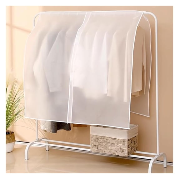 Clothes Dust Cover, Suit Garment Bags, Foldable Garment Rack Cover ...