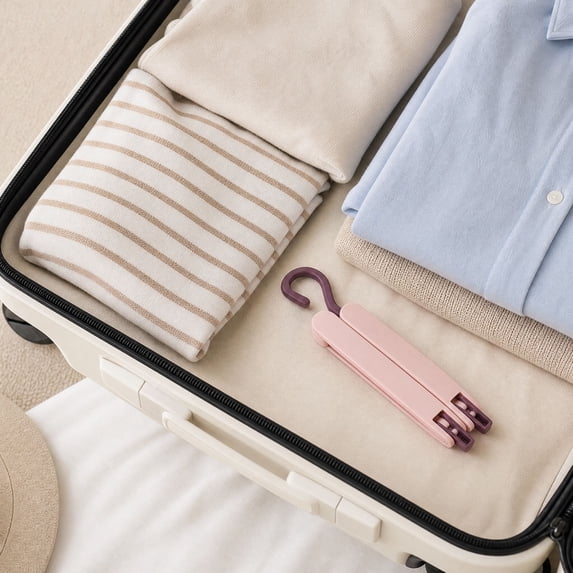 Clothes Hanger 15.7 Inch Portable Folding Travel Hanger Non-Skid ...