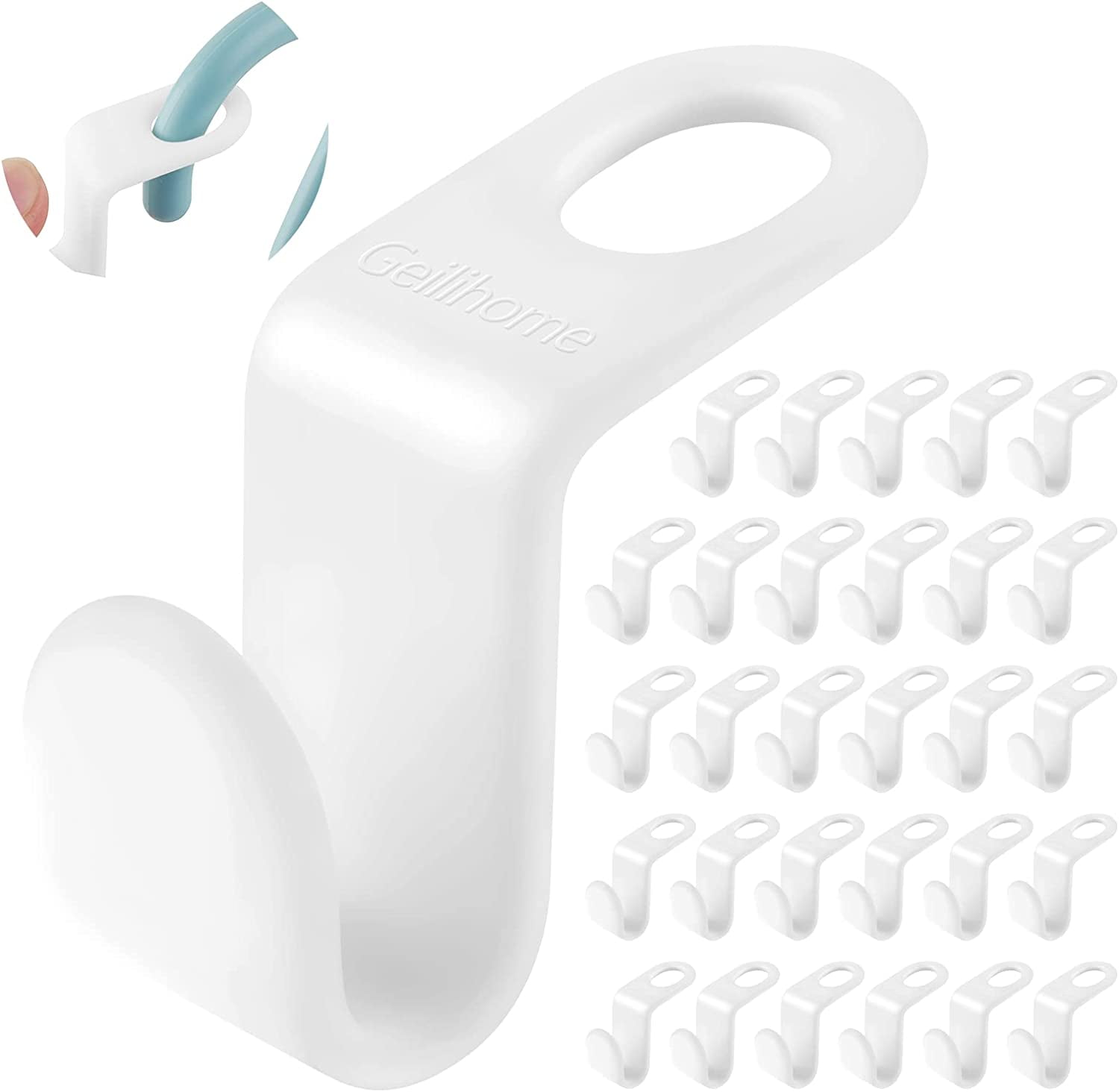 Clothes Hanger Connector Hooks, 50pcs Extra Large Size Space Saving ...