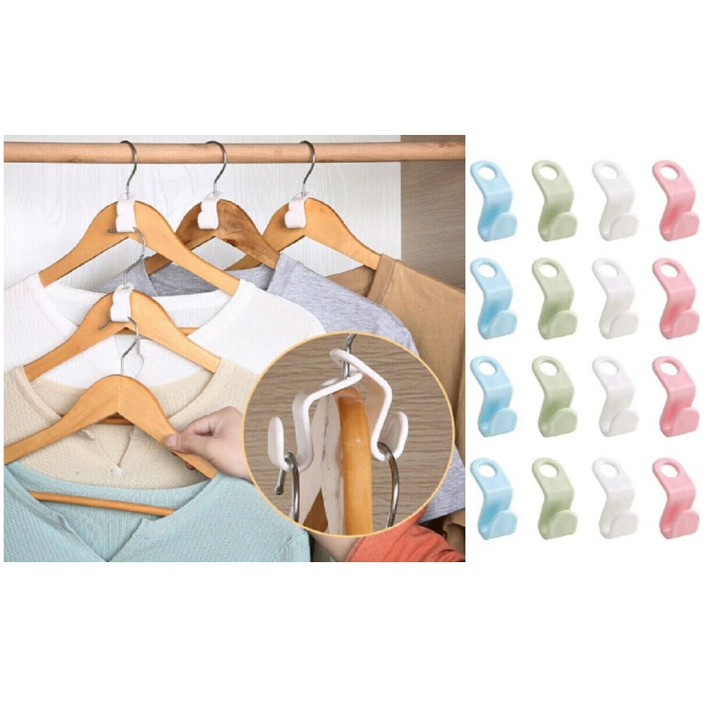 Clothes Hanger Connector Hooks Closet Hangers Organizer Space saving ...
