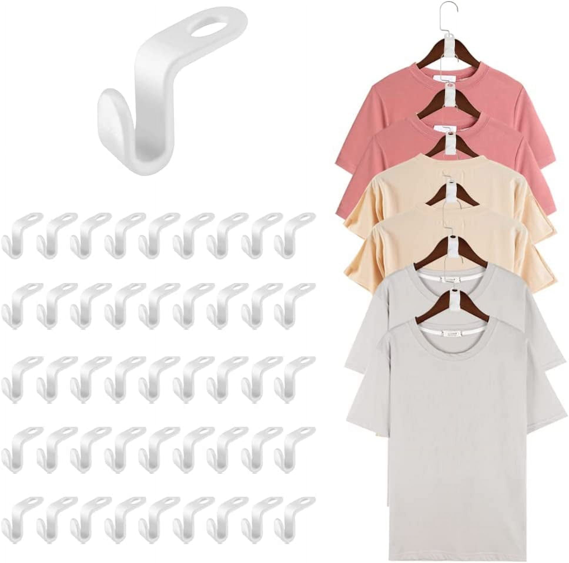 Clothes Hanger Connector Hooks, Hanger Extender Clips, Cascading Hanger ...
