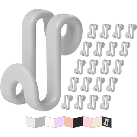 Clothes Hanger Connector Hooks For Velvet Huggable Hangers Closet 60 ...