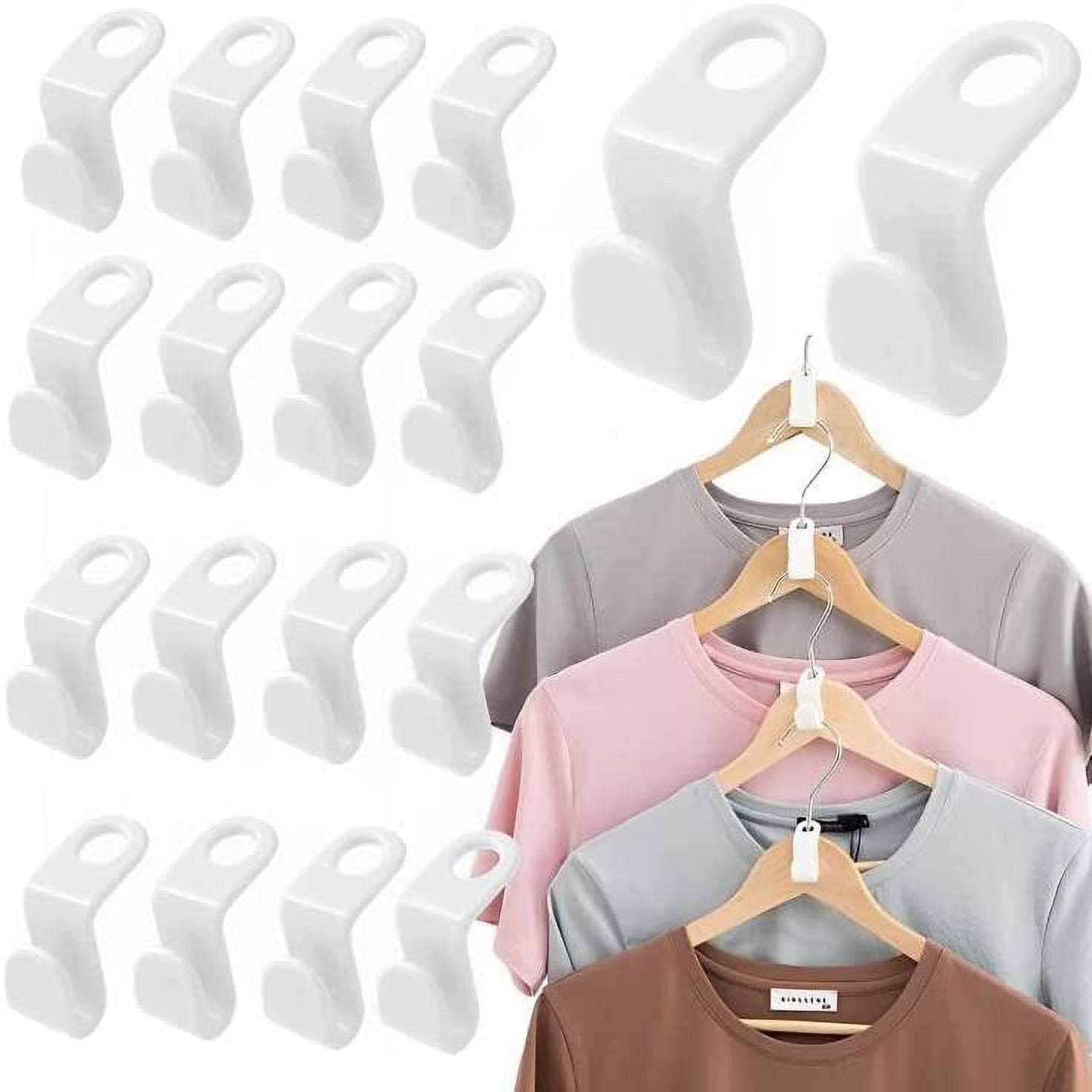 Clothes Hanger Connector Hooks,Plastic Cascading Hanger Hooks Extender ...