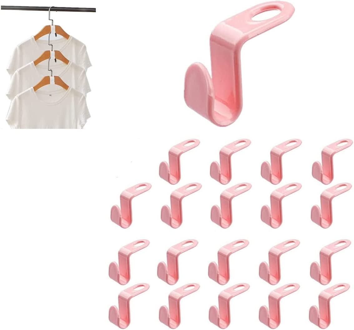 Clothes Hanger Connector Hooks Space Saving Cascading Hangers Organizer ...