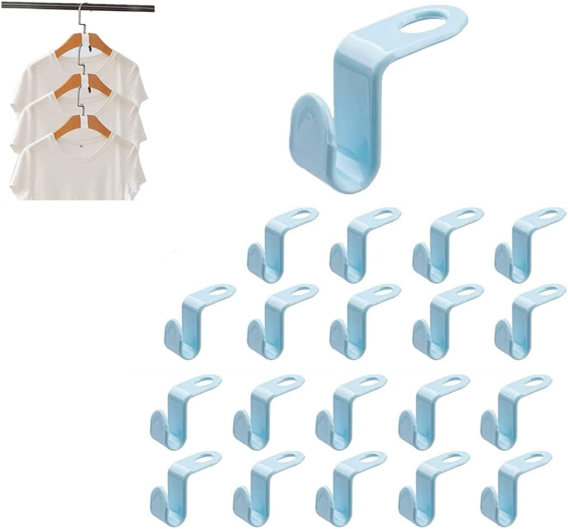 Clothes Hanger Connector Hooks Space Saving Cascading Hangers Organizer ...