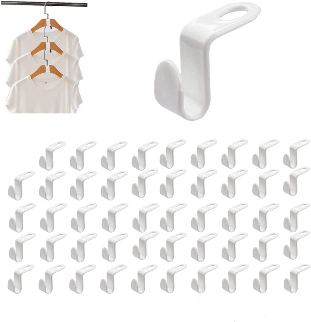 Clothes Hanger Connector Hooks Space Saving Cascading Hangers Organizer ...
