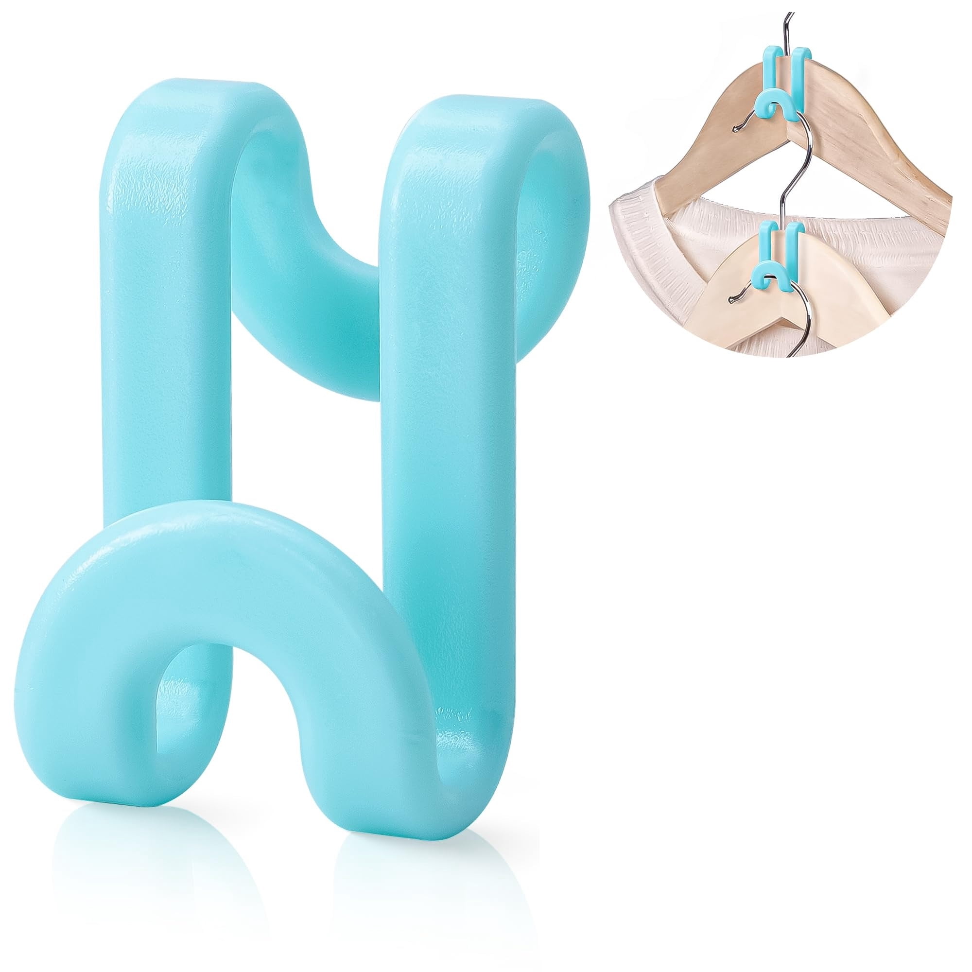 Clothes Hanger Connectors - 10 Pcs Multi-Level Cascading Hooks, Heavy ...