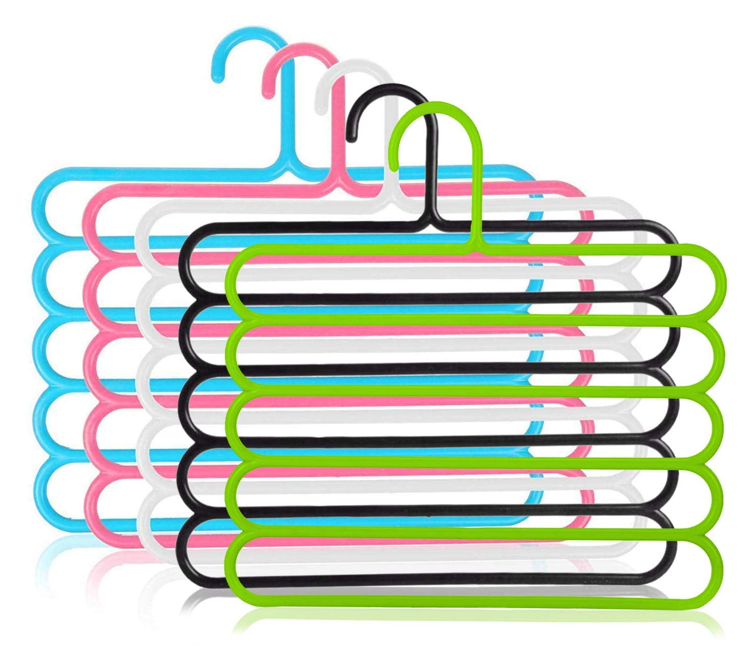 Clothes Hanger Wardrobe Storage Organizer Rack for Shirts Ties Pants ...