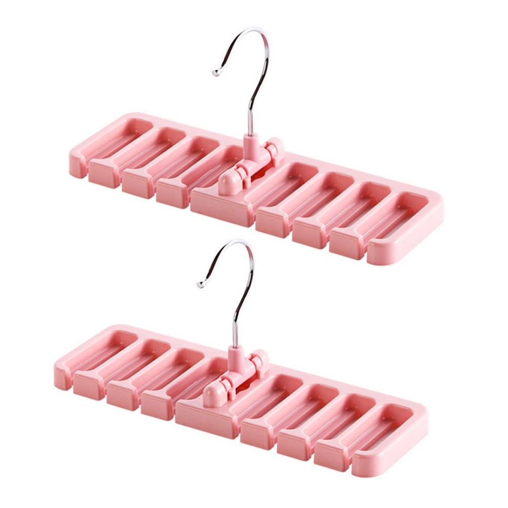 Clothes Hangers Necktie Hanger Tie Rack Compact Hanger Necktie Holder ...