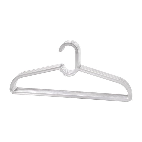 Clothes Hangers, Heavy Duty Coat Hanger, Clear Acrylic Hanger, Non-slip ...