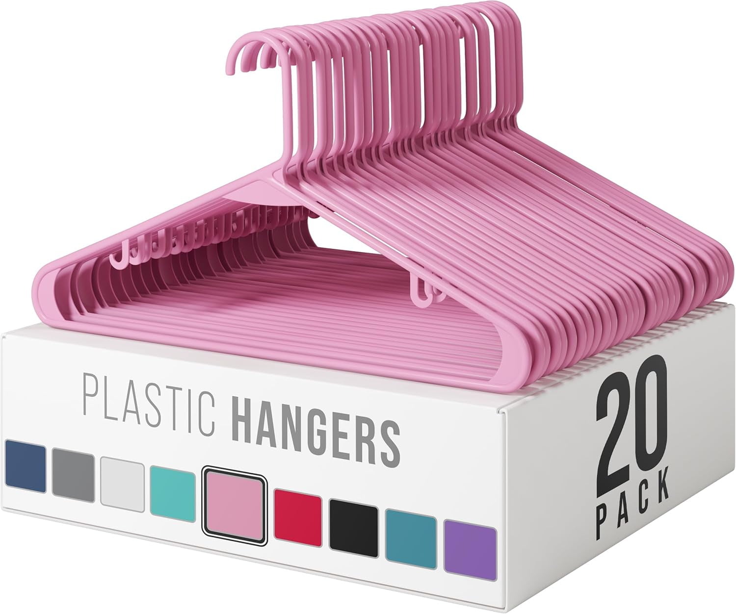 Clothes Hangers Plastic 20 Pack - Plastic Hangers - Makes The Perfect ...
