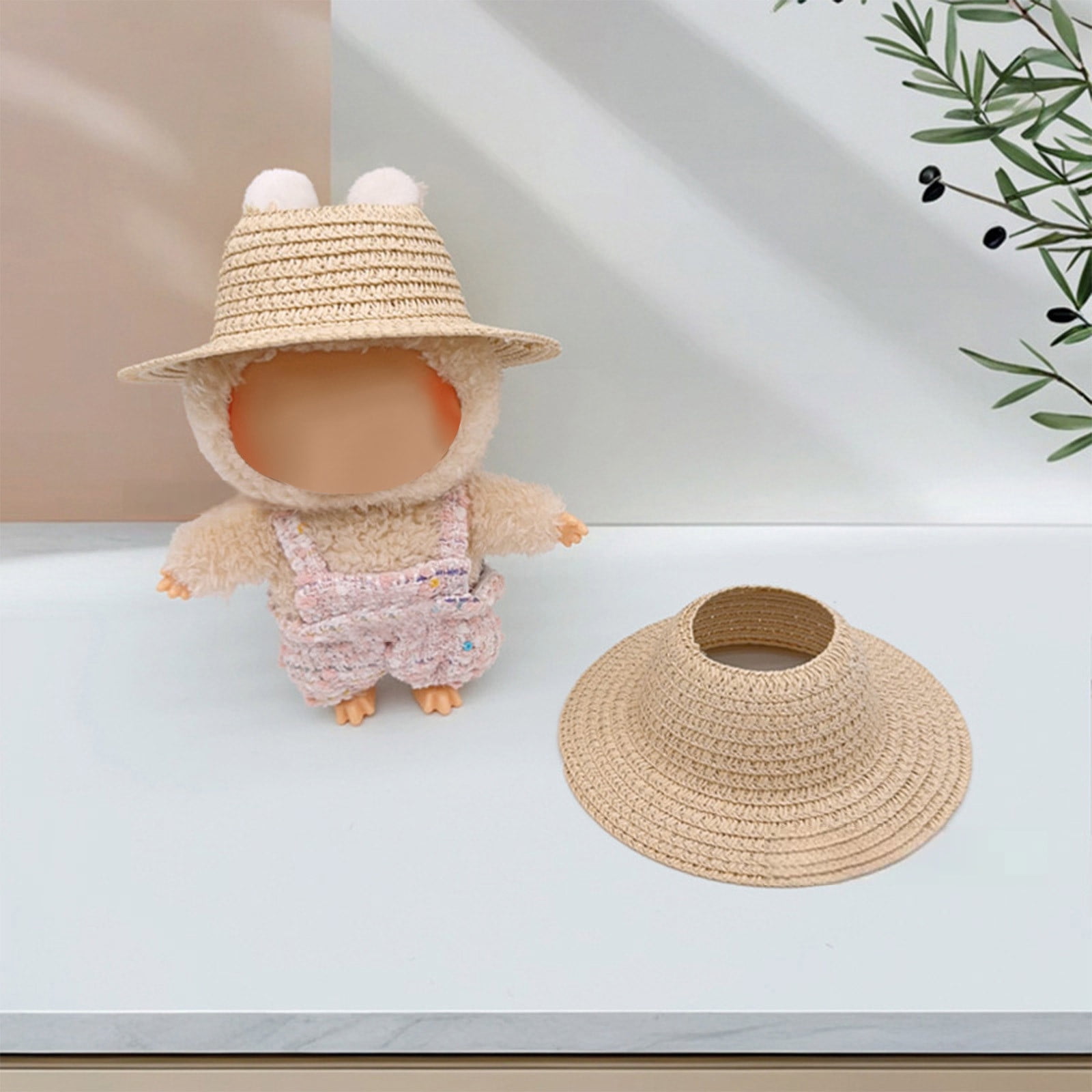 Clothes for La_bubs ,Straw Hat for labu u Dolls, Cute Clothes for Plush ...