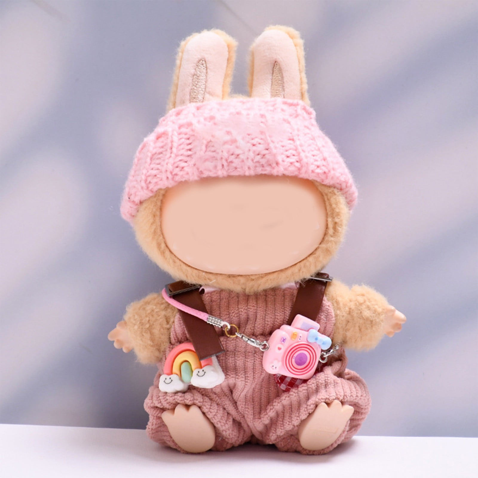 Clothes for Lapubu(NO Doll),Handcrafted Crochet 3-Piece Set for 17cm ...