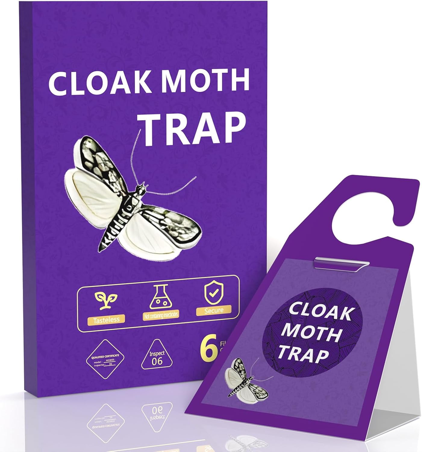 Clothes Moth Traps 6 Pack, Extra Strength Sticky Glue and Pheromone ...