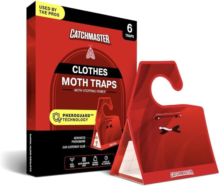 Clothes Moth Traps with Premium PheroGuard Technology – XL, Extra ...