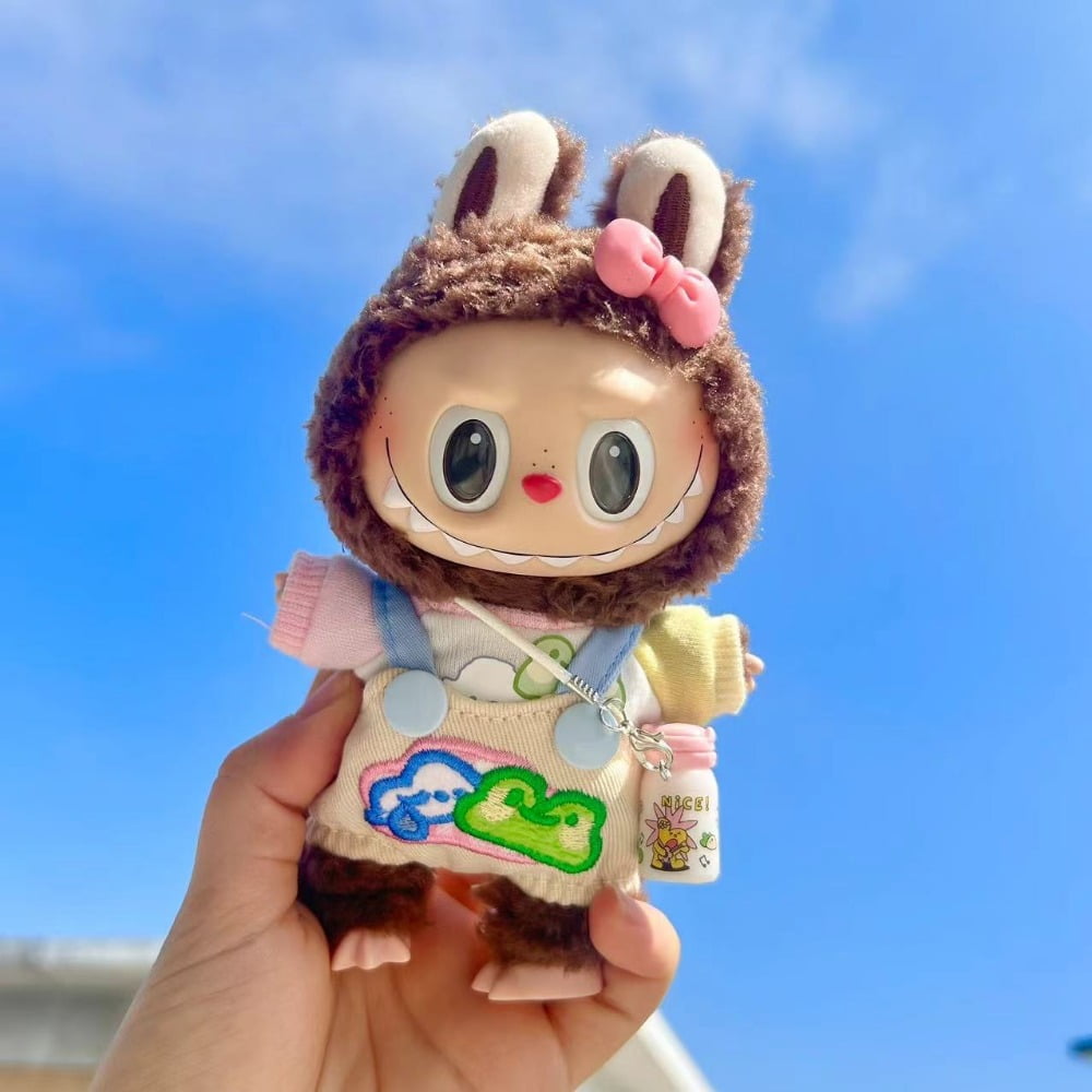 Clothes Only] 17cm Hanging Labubu Waistcoat Blind Box Labubu Doll ...