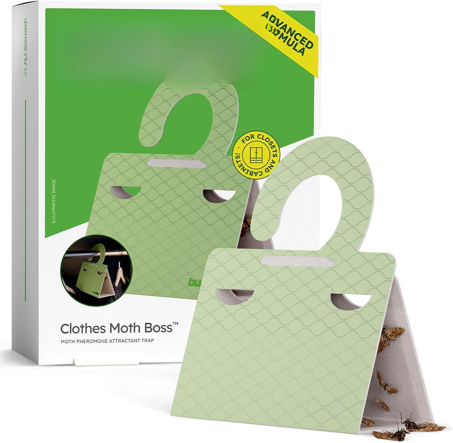 Clothes & Pantry Moth (6 Count) - Sticky Glue Pheromone-Based Repellent ...