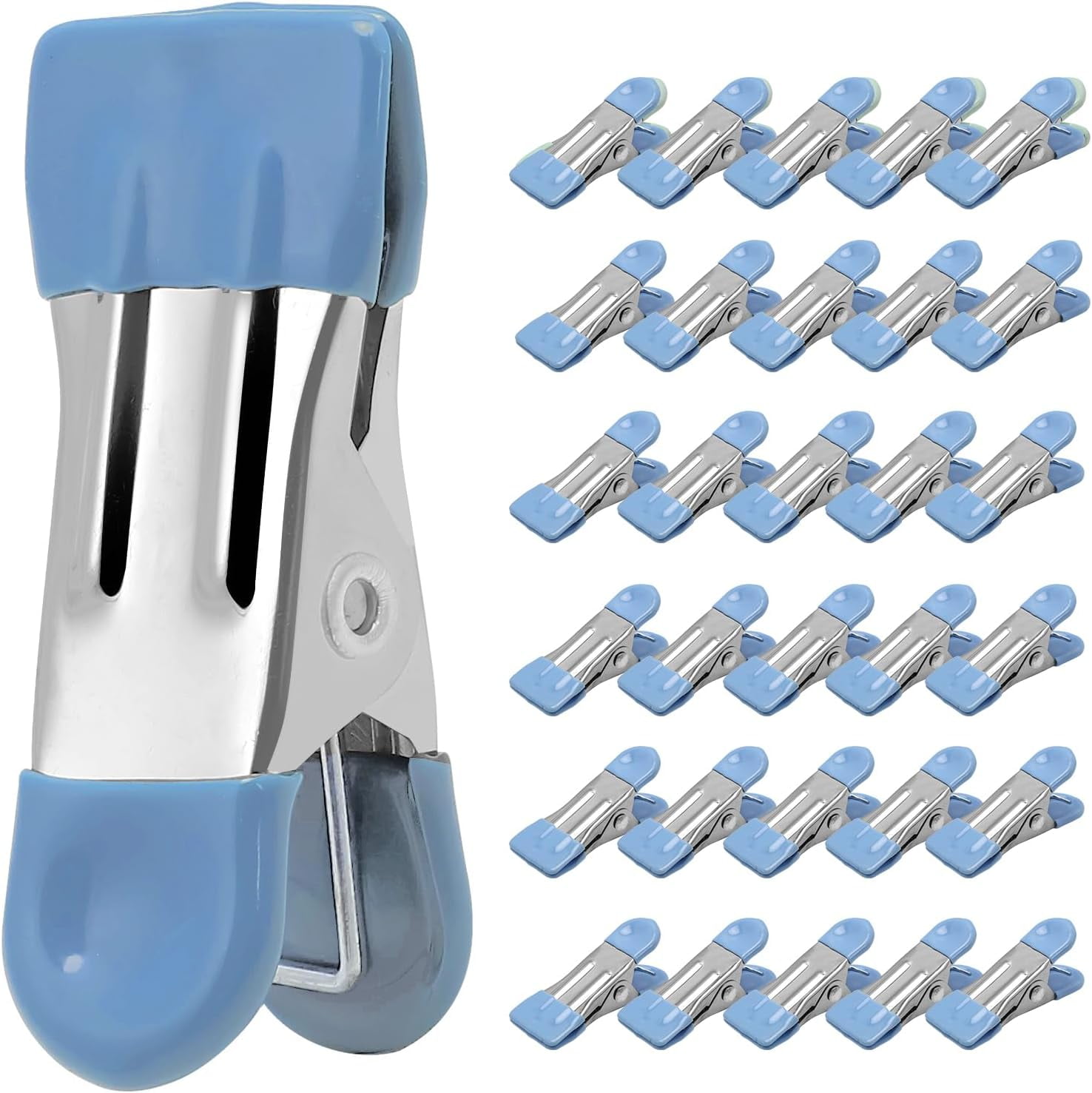 Clothes Pins Heavy Duty 30 Pack - 2.17 Inch Metal Chip Clips ...