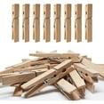 Clothes Pins Heavy Duty Outdoor with Spring, Wooden Clothespins for ...