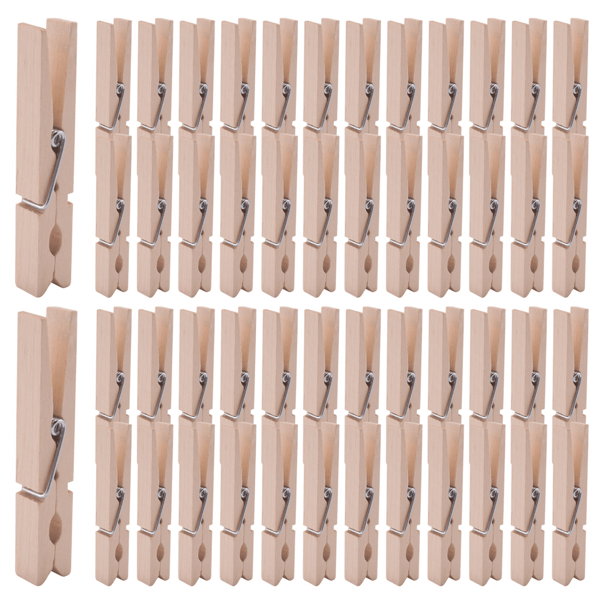 Clothes Pins Heavy Duty Outdoor with Spring, Wooden Clothespins for ...