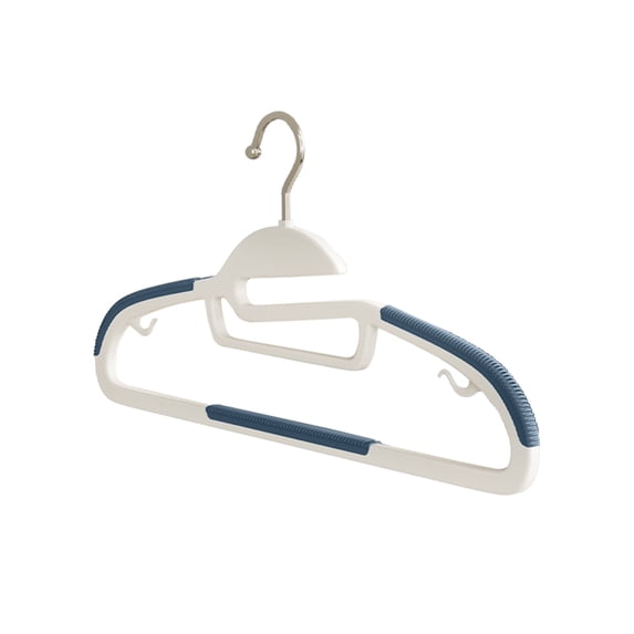 Clothes Plastic Hangers with Non-Slip Rubber Coating, Fish Mouth ...