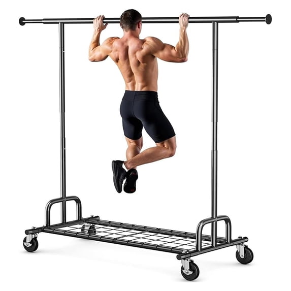 Clothes Rack Collapsible Clothing Garment Rack Capacity 525LBS Clothing ...