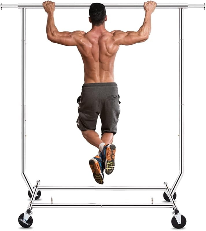 Clothes Rack, Commercial Rolling Rack, Portable Clothes Rack with ...