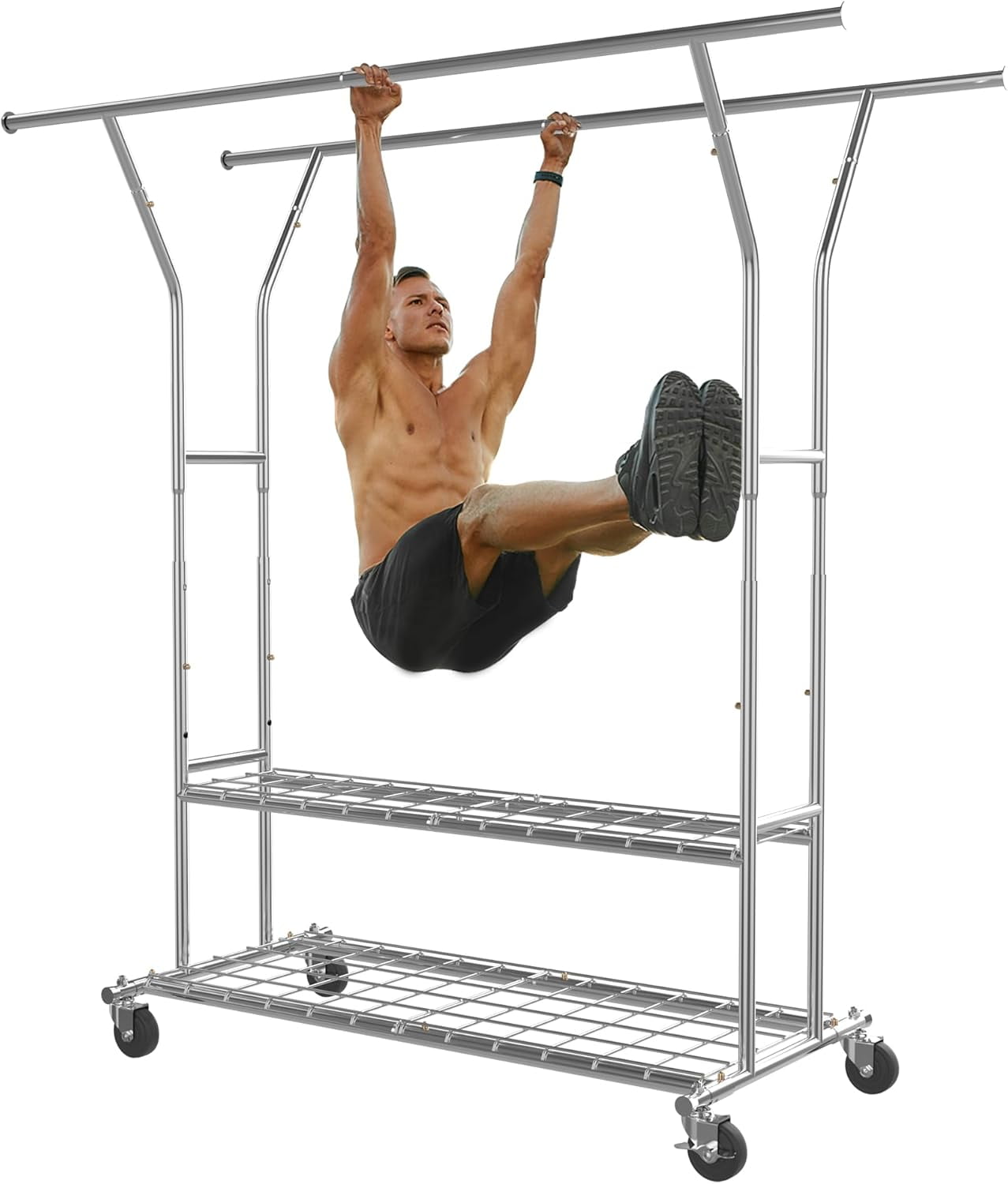Clothes Rack Heavy Duty 620LBS For Hanging Clothes, Commercial Garment ...