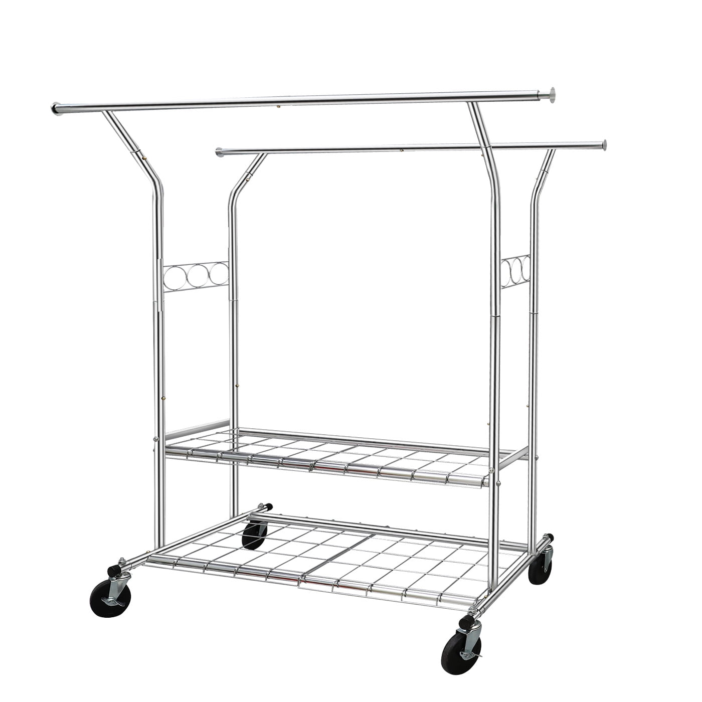 Clothes Rack Heavy Duty 620LBS Weight Capacity, Rolling Clothing Rack ...
