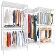 Free-standing Closet Garment Hanging Stand Bamboo Wood Rack - Walmart.com