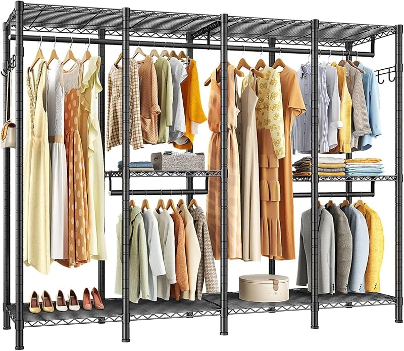 Clothes Rack Heavy Duty Clothing Racks for Hanging Clothes 910LBS ...
