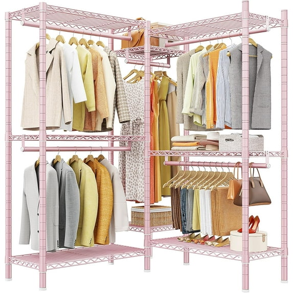 Clothes Rack, Heavy Duty Clothing Racks for Hanging Clothes, Portable ...