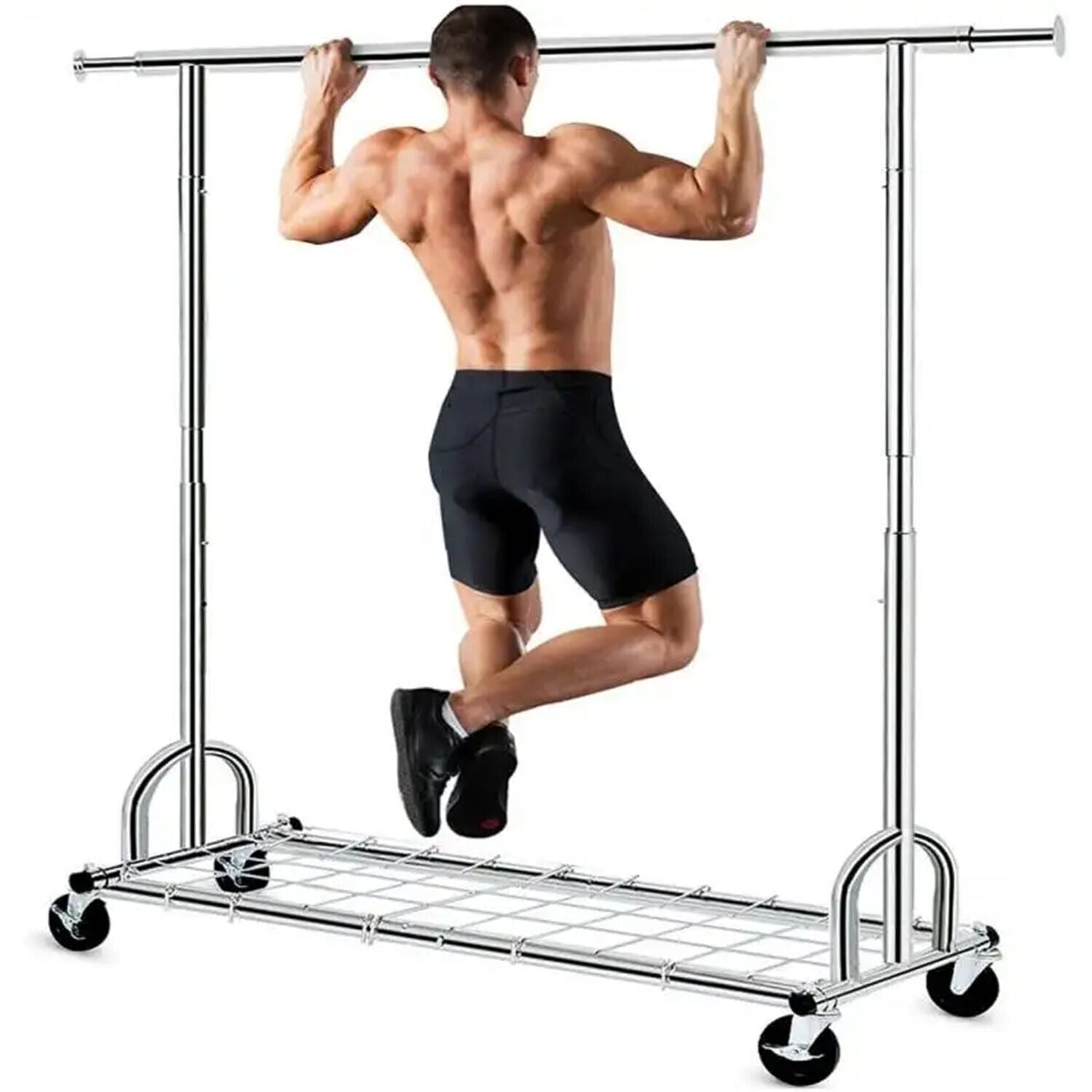 Clothes Rack, Heavy Duty Clothes Rack, Rolling Clothing Racks For ...