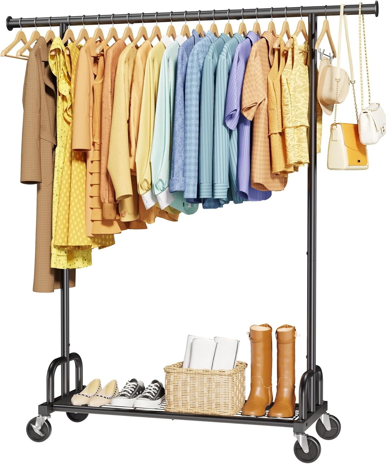 Clothes Rack - Large-Capacity Clothing Racks for Hanging Clothes with ...