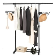Whitmor Spacemaker Garment Rack, Resin, Fabric and Metal, Silver and ...