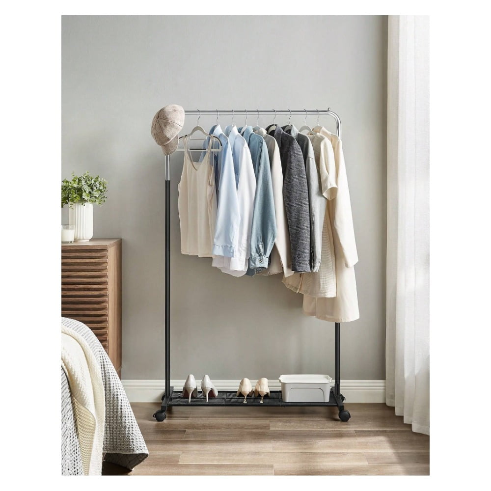 Clothes Rack With Wheels, Clothing Rack For Hanging Clothes, 25.4 Mm ...
